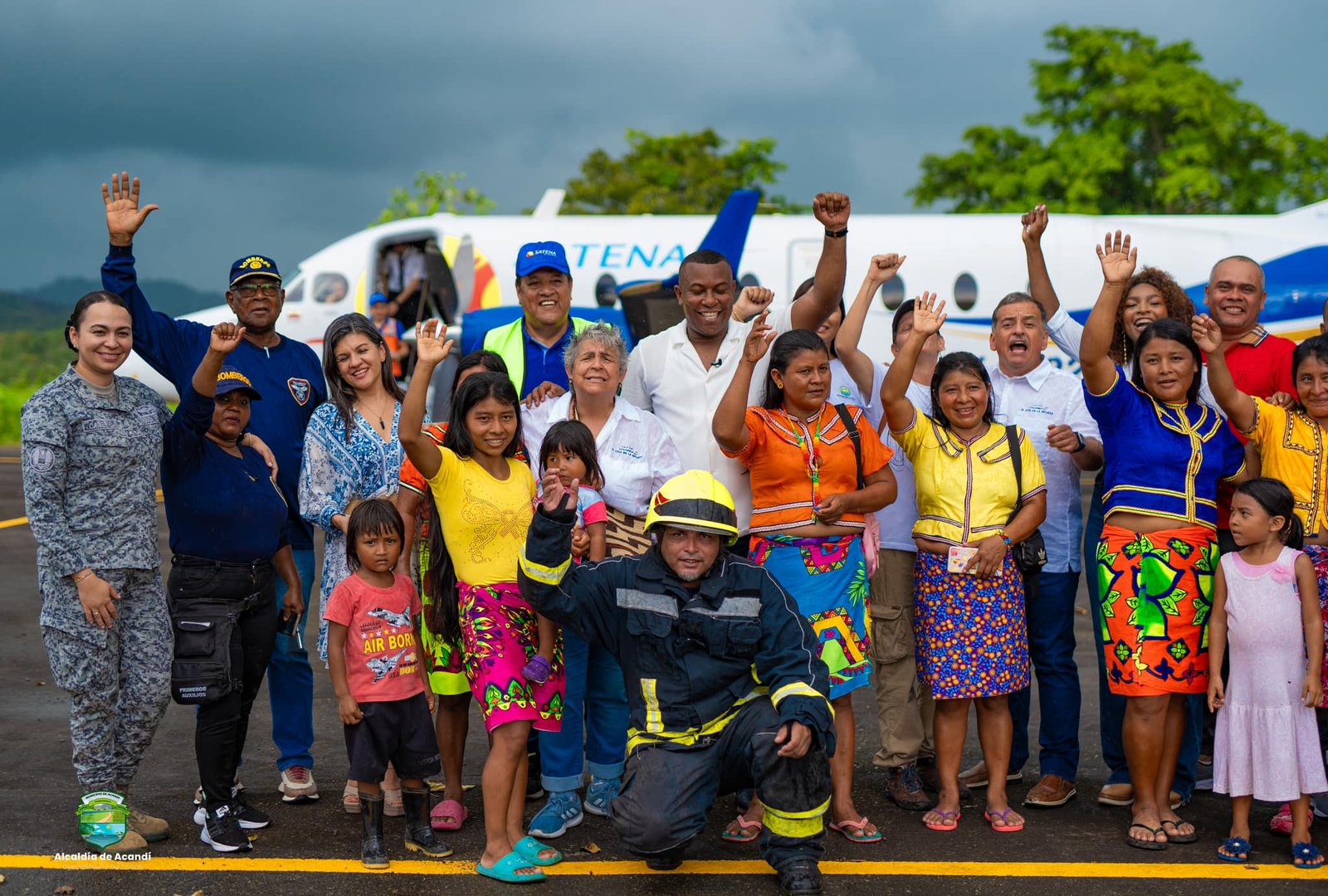 ACANDÍ, CHOCÓ, DA LA BIENVENIDA AL PRIMER VUELO DE SATENA, MARCANDO UN ...
