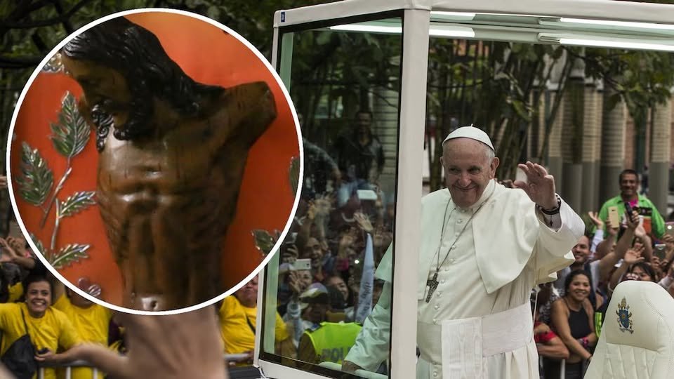 EL PAPA FRANCISCO DEJÓ UNA ORACIÓN AL CRISTO MUTILADO DE LA MASACRE DE ...